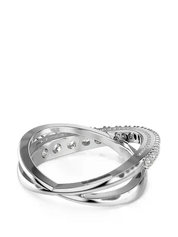SWAROVSKI Hyperbola Crystal-embellished Crossover Rings - Silver