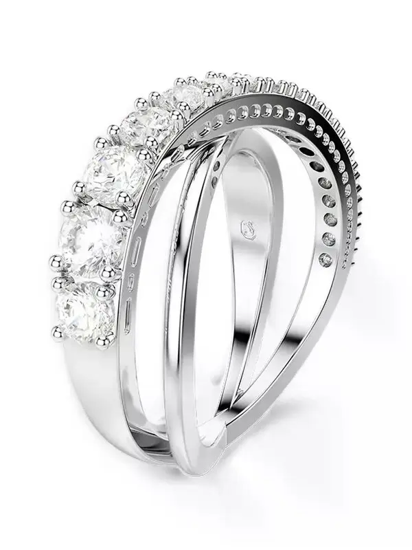SWAROVSKI Hyperbola Crystal-embellished Crossover Rings
