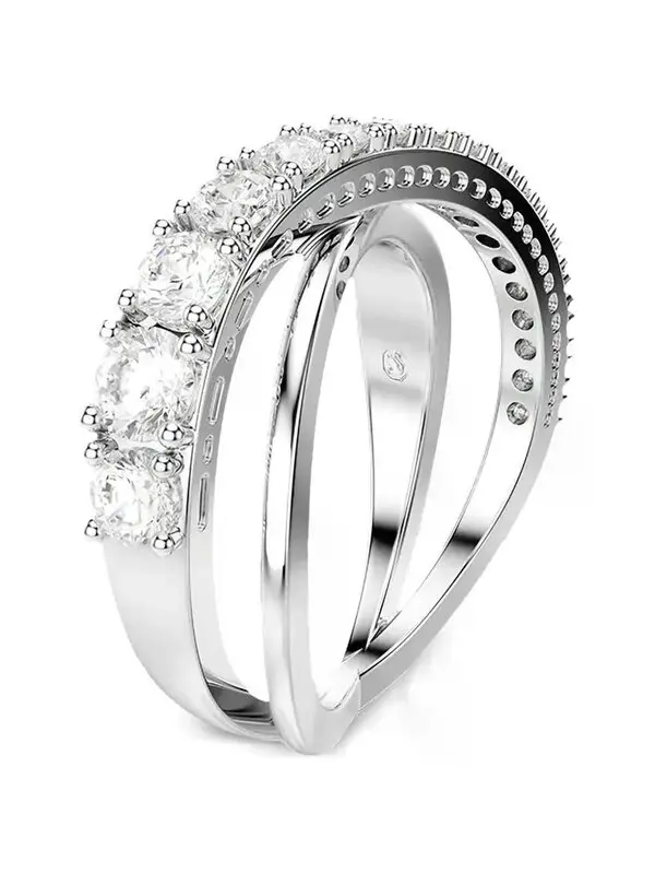 SWAROVSKI Crystal-embellished Crossover Ring
