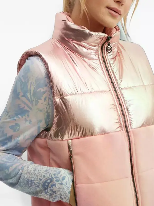 SPORTALM Metallic-effect Padded Gilet