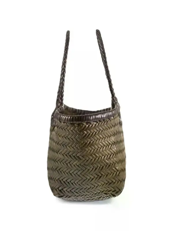 Dragon Nantucket Woven Leather Tote Bag