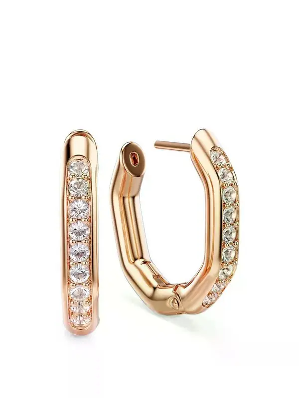 SWAROVSKI Dextera Crystal-embellished Hoop Earrings - Pink