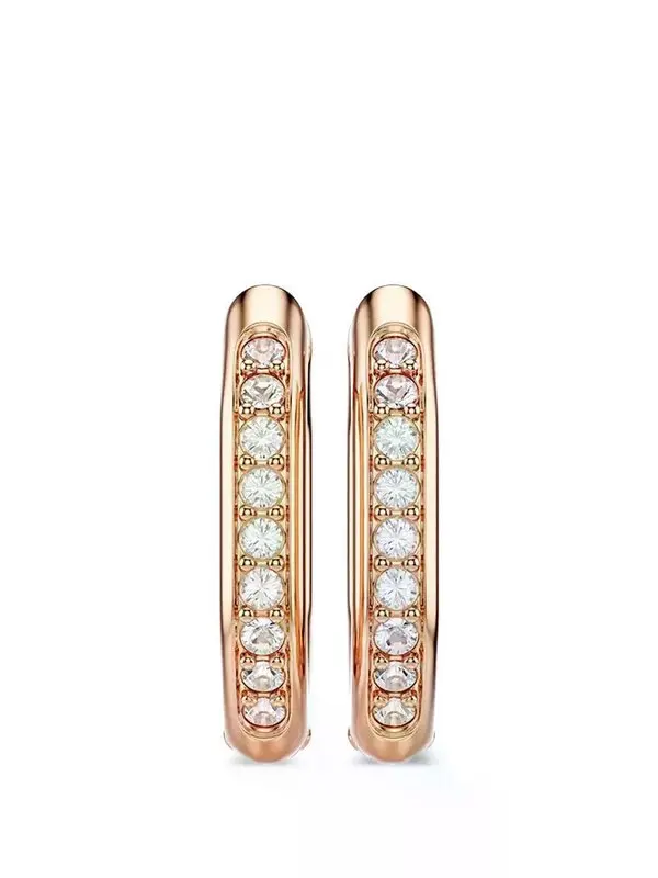 SWAROVSKI Dextera Crystal-embellished Hoop Earrings - Pink