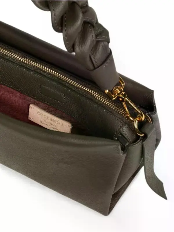 COCCINELLE Boheme Braided-handle Leather Tote Bag
