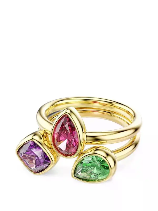 SWAROVSKI Imber Crystal-embellished Stacked Rings - Gold