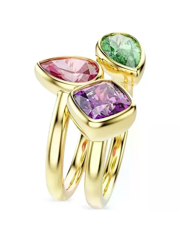 SWAROVSKI Imber Crystal-embellished Stacked Rings - Gold