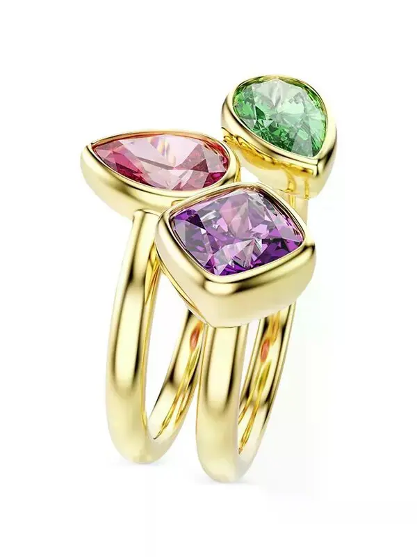 SWAROVSKI Imber Crystal-embellished Stacked Rings - Gold
