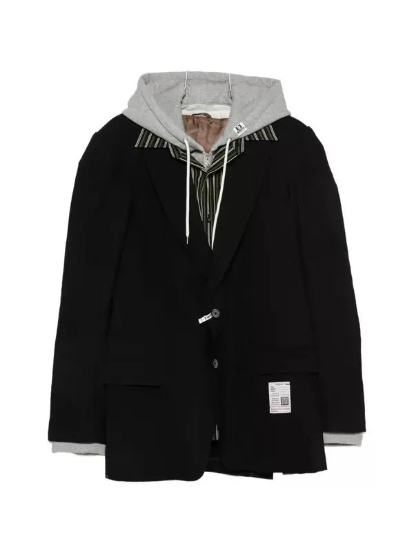 Mihara Yasuhiro Layered-design Hoodie-detail Jacket