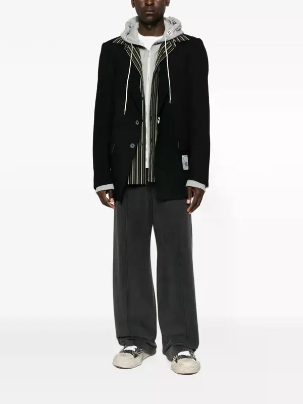 Mihara Yasuhiro Layered Design Hoodie Detail Jacket