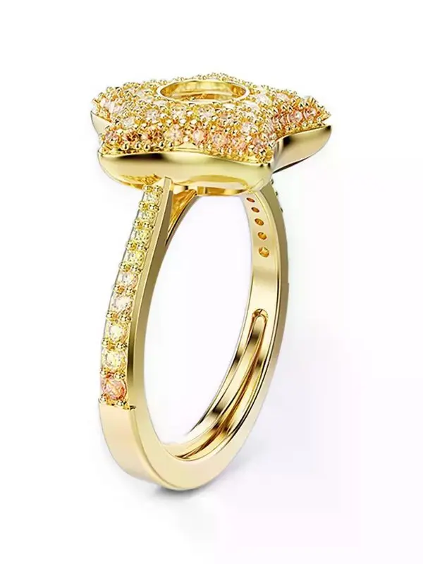 SWAROVSKI Sublima Star-motif Crystal-embellished Ring - Gold
