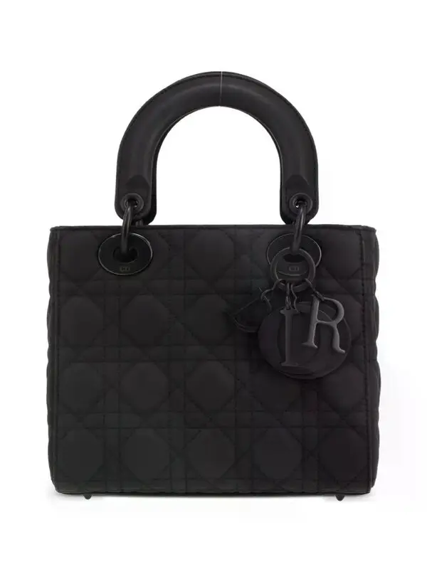 Dior Small Lady Cannage Tote Bag - Black
