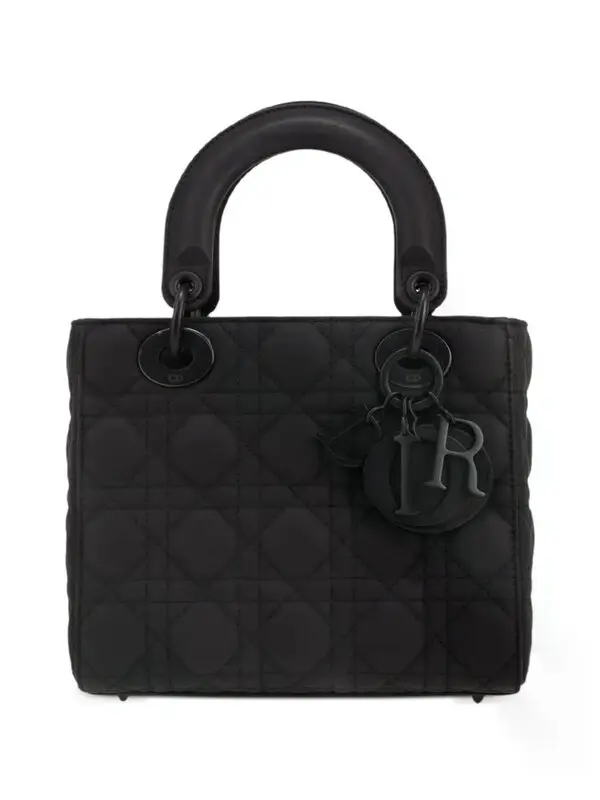 Dior Small Lady Cannage Tote Bag - Black