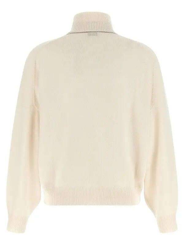 Brunello Cucinelli Ribbed High Neck Beam