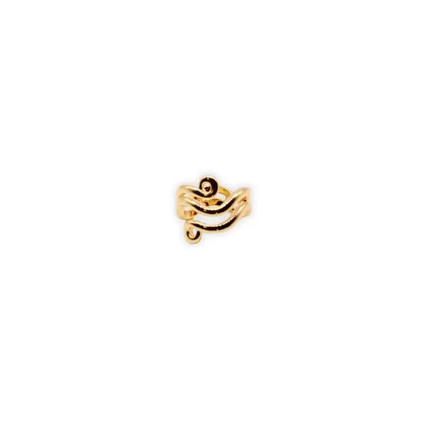 URBANE JEWELRY STUDIO Adjustable Spiral Ring - Gold
