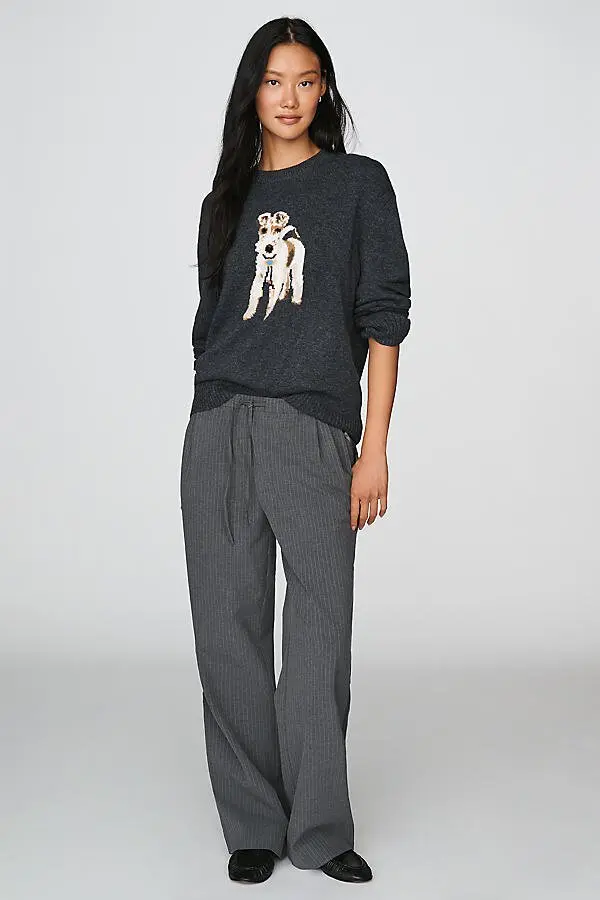 ROWING BLAZERS Mouline Terrier Crew-neck Sweater