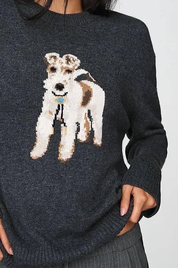 ROWING BLAZERS Mouline Terrier Crew-neck Sweater