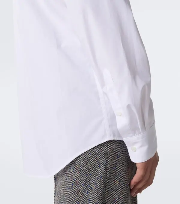 Dries Van Noten Caped Cotton Poplin Shirt