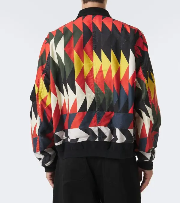 Sacai X A.p.c. Padded Printed Cotton Blouson Jacket