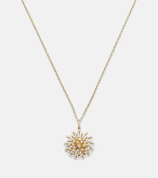 SYDNEY EVAN 14kt Charm Necklace With Diamonds