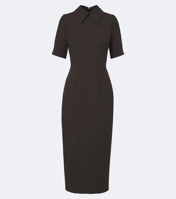 EMILIA WICKSTEAD Valletta Wool Midi Dress