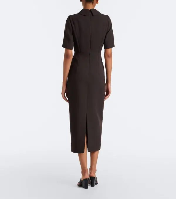 EMILIA WICKSTEAD Valletta Wool Midi Dress