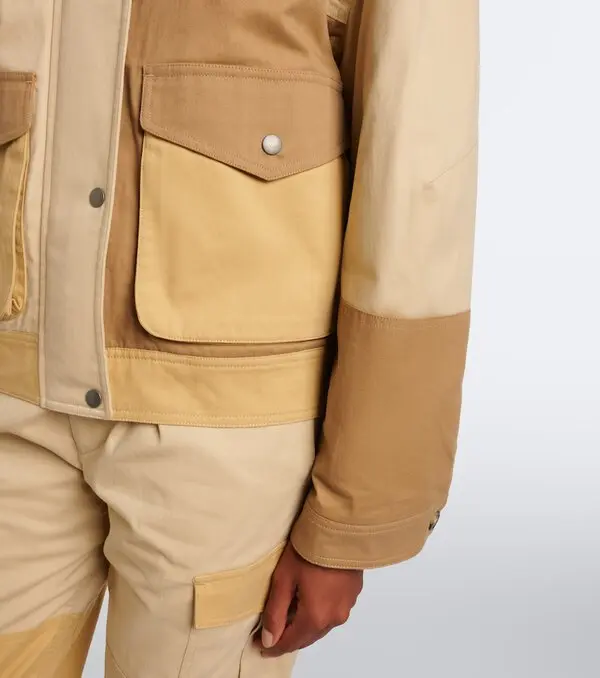 MARANT ETOILE Risla Patchwork Cotton Jacket - Beige