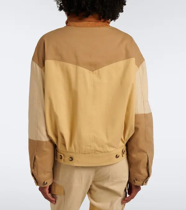 MARANT ETOILE Risla Patchwork Cotton Jacket - Beige