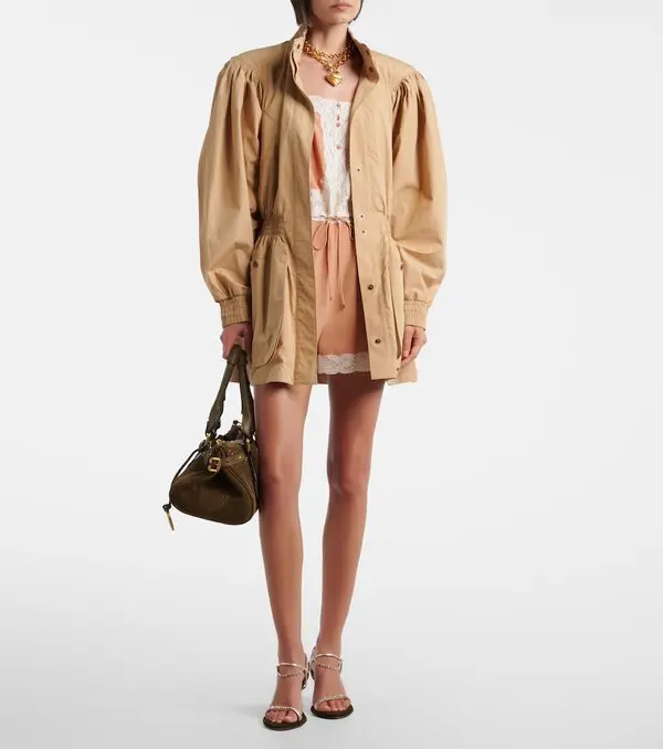 Chloé Silk Lace-trimmed Romper