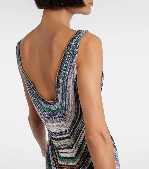 Missoni Striped Lamé Gown