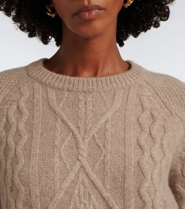 Arch4 Delilah Cable-knit Cashmere Sweater