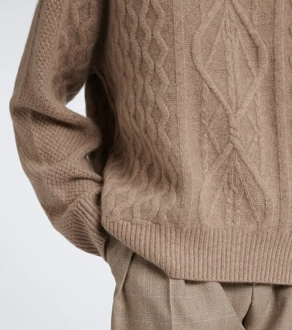 Arch4 Delilah Cable-knit Cashmere Sweater