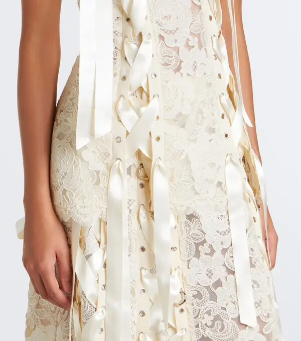 Simone Rocha Lace Top With Bow Detail
