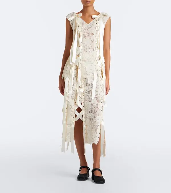 Simone Rocha Lace Top With Bow Detail