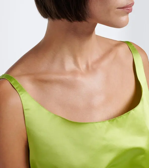 Prada Silk Duchesse Crop Top
