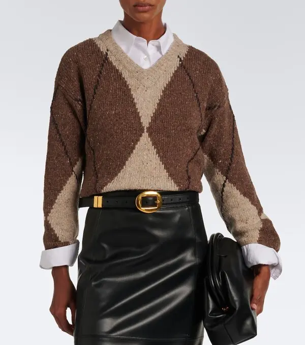 Altuzarra Parish Argyle Wool And Alpaca Blend Sweater