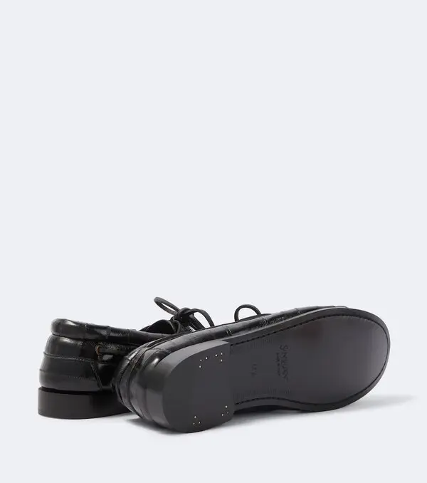 Saint Laurent Le Loafer Leather Boat Shoes