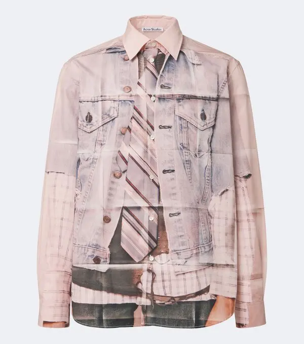 Acne Studios Trompe-l'œil Cotton Poplin Shirt