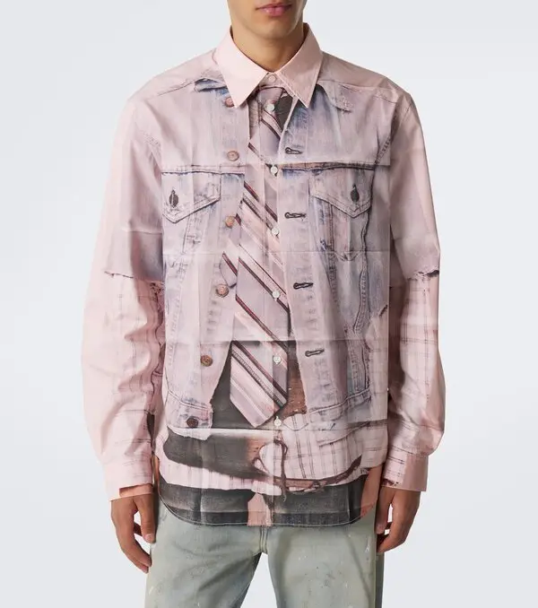 Acne Studios Trompe-l'œil Cotton Poplin Shirt