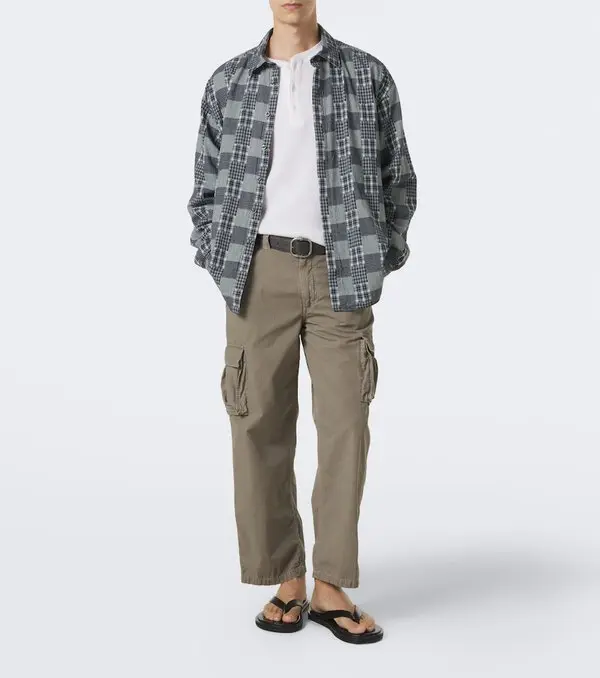 ERL Cotton Seersucker Cargo Pants