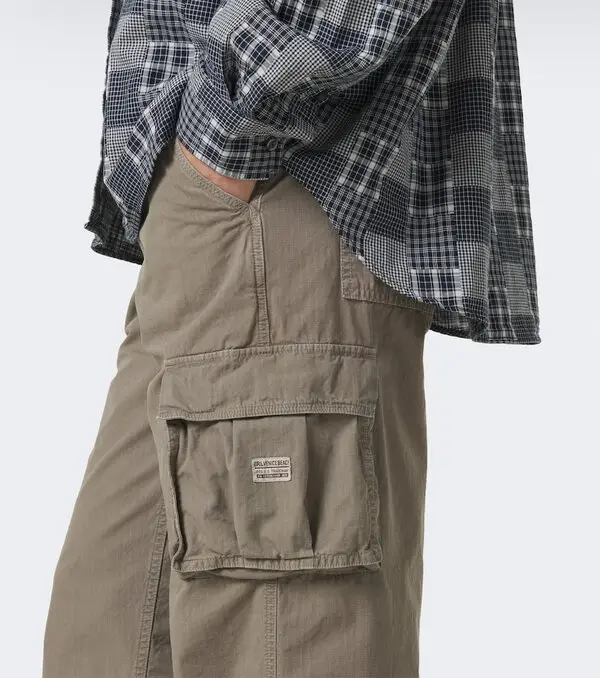 ERL Cotton Seersucker Cargo Pants