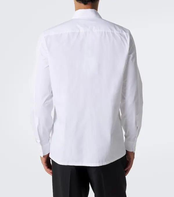 Givenchy Logo Embroidered Cotton Poplin Shirt
