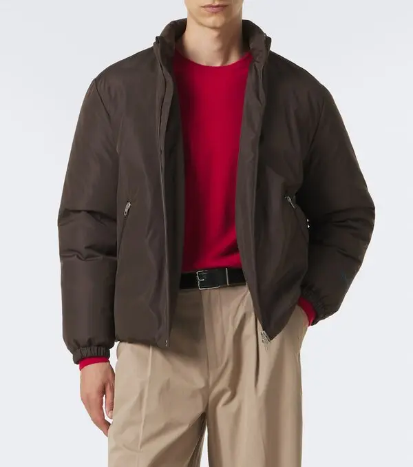 JIL SANDER Technical Down Jacket - Brown
