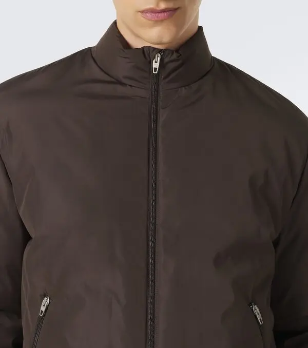 JIL SANDER Technical Down Jacket - Brown