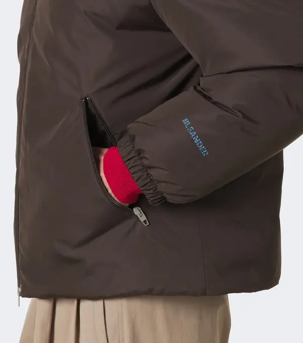 JIL SANDER Technical Down Jacket - Brown