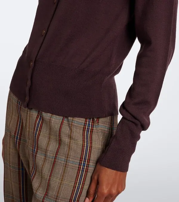 VIVIENNE WESTWOOD Bea Wool Cardigan - Purple