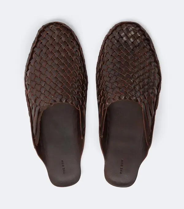 THE ROW Woven Leather Slip-on Shoes
