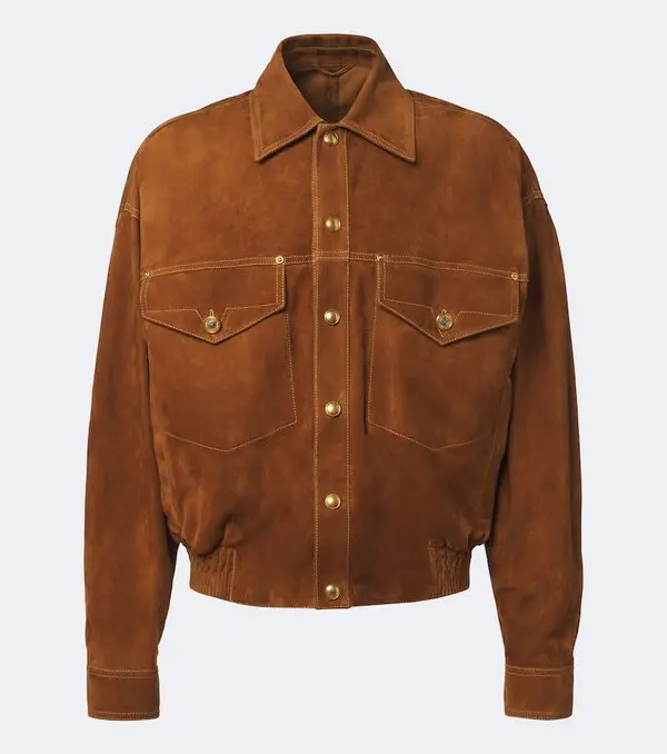 Versace Suede Blouson Jacket