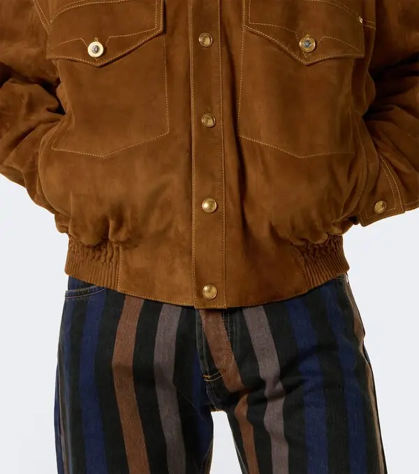 Versace Suede Blouson Jacket