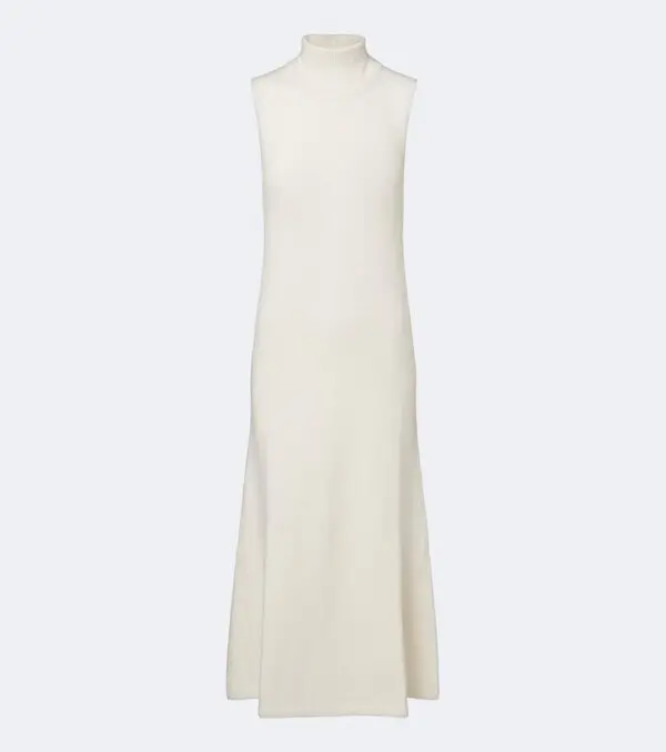 Magda Butrym Wool, Silk, And Cashmere Midi Dress - White