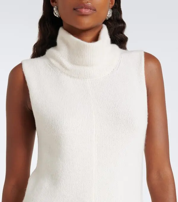 Magda Butrym Wool, Silk, And Cashmere Midi Dress